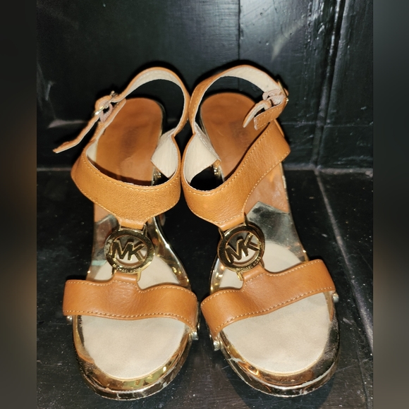Michael Kors | Shoes | Brown Mk High Heels | Poshmark